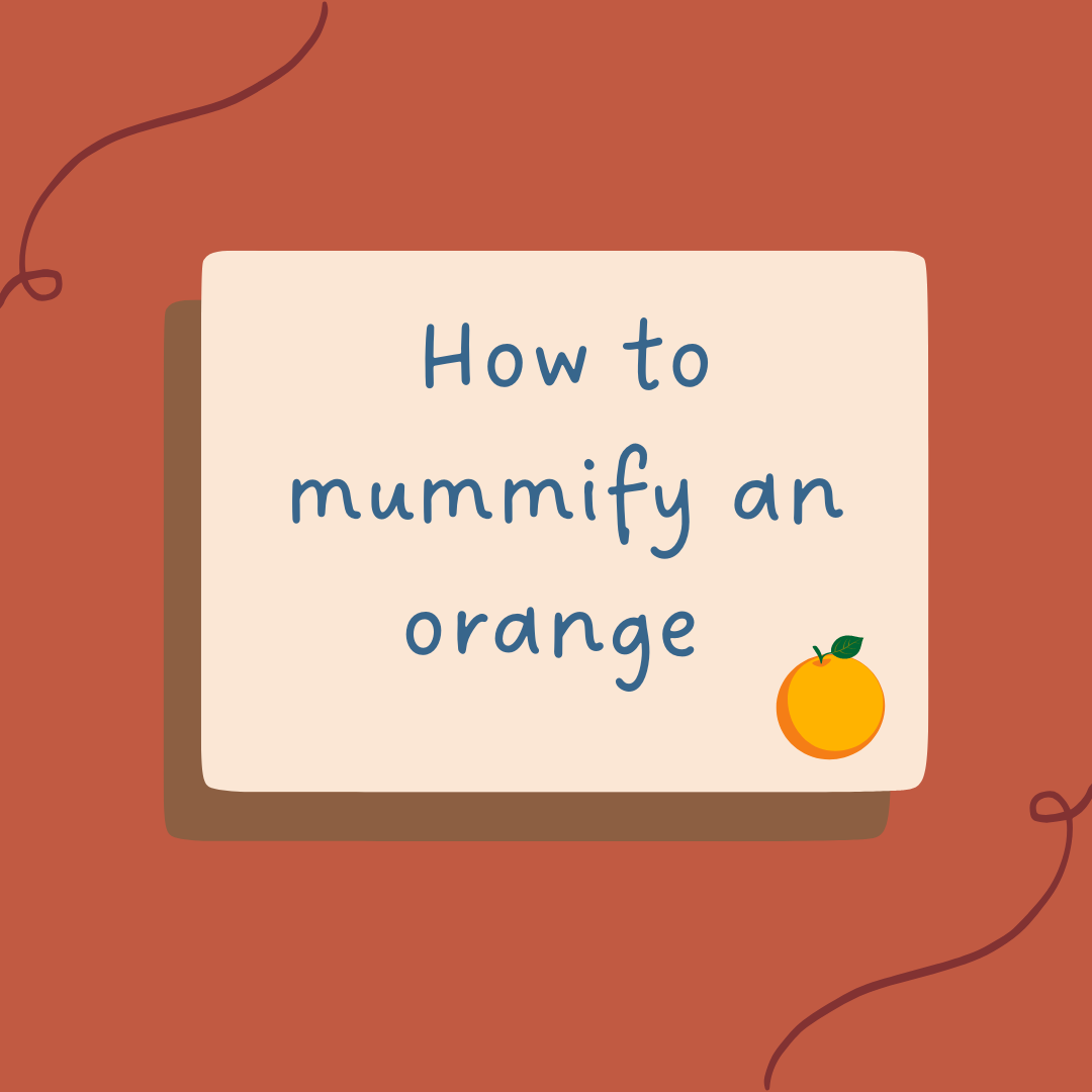 How To Mummify An Orange – archaeodiscovery.com